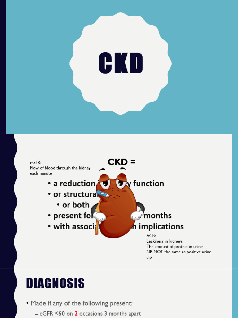 CKD - Teaching 3 | Download Free PDF | Chronic Kidney Disease ...