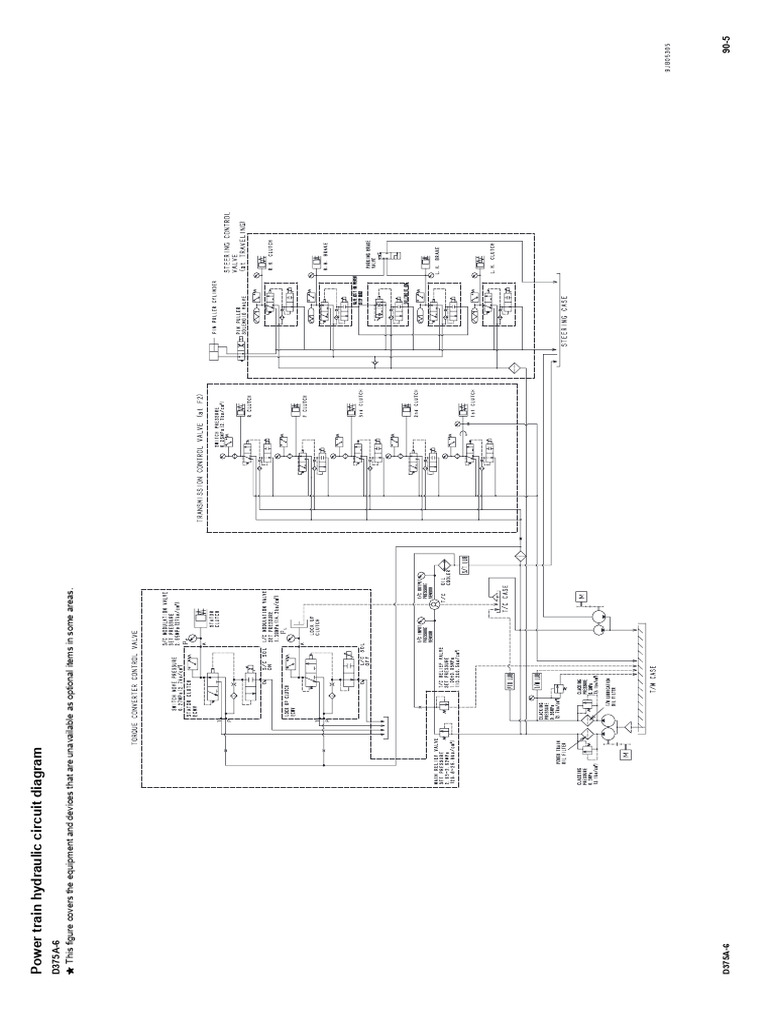 Schematic Hydraulic Power Module D375A-6 | PDF