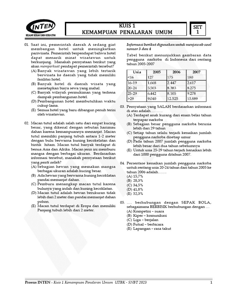 Pu - Kuis Set-1 | PDF