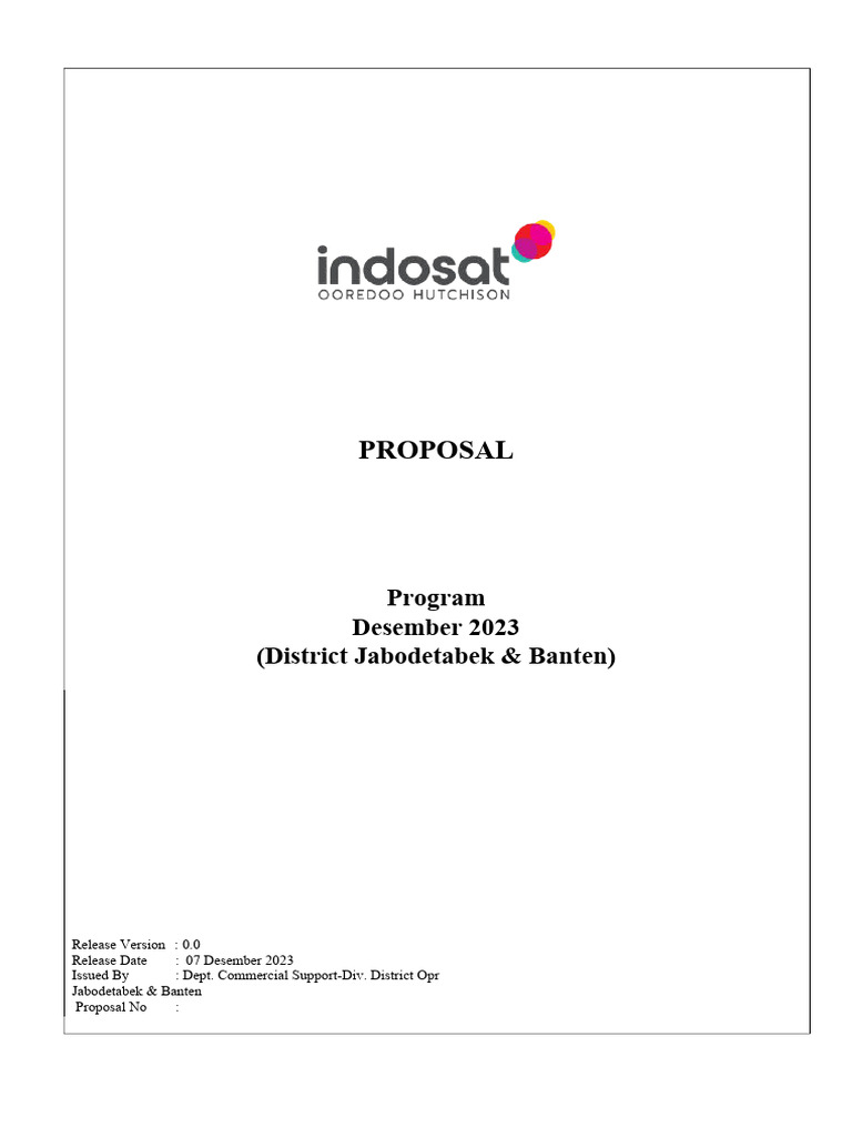 Proposal Program Desember 2023 (District Jabo) | PDF | Komputer