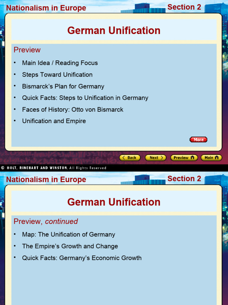 Steps to German Unification Explained | PDF | German Empire | Otto Von ...