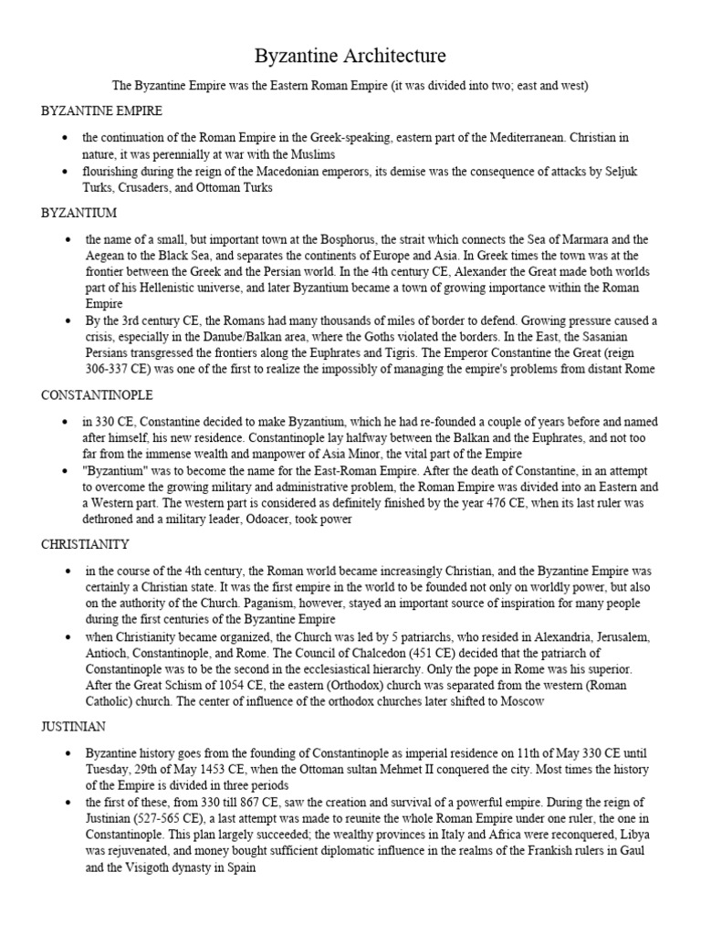 Byzantine | Download Free PDF | Byzantine Empire | Vault (Architecture)
