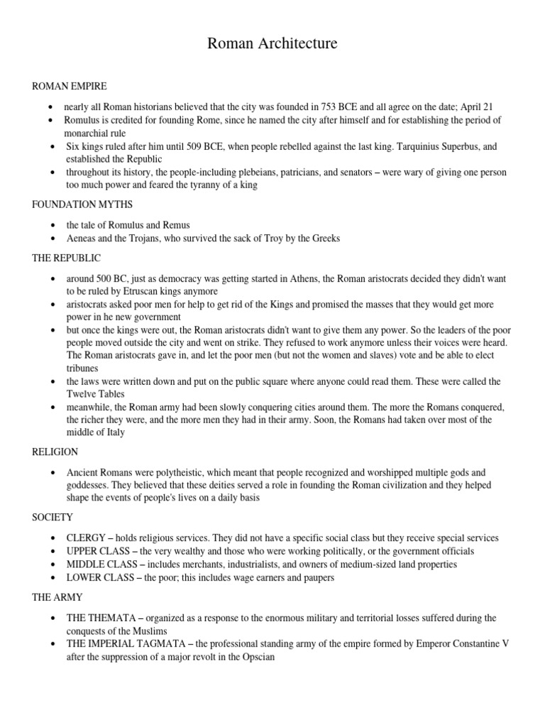 Roman | PDF | Column | Ancient Rome