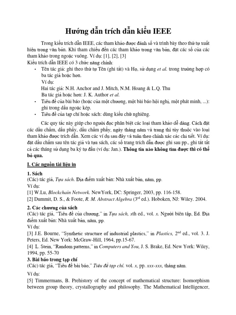 Trich Dan Theo Tieu Chuan IEEE | PDF