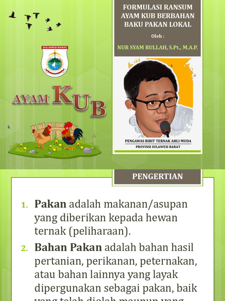 Materi Penyusunan Ransum Ayam Kub | PDF
