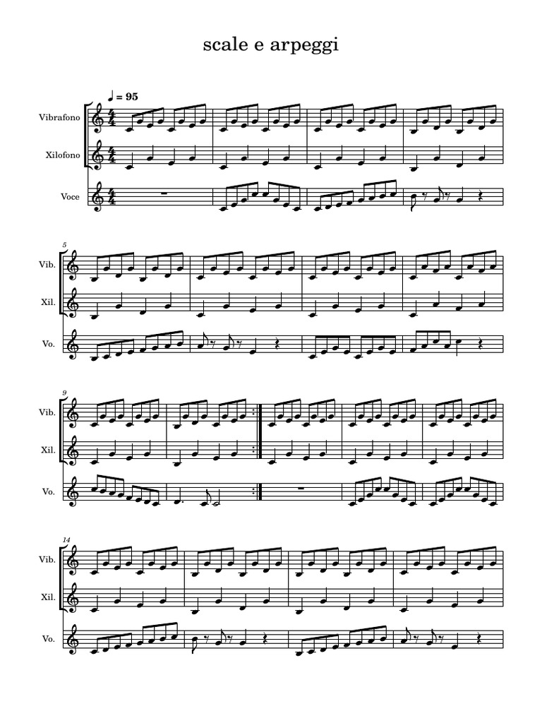 Scale - e - Arpeggi Partitura | PDF