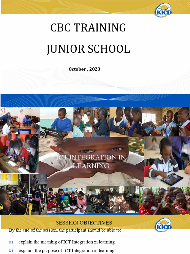 Jss Ict Integration 2023 Pdf Educational Technology Learning