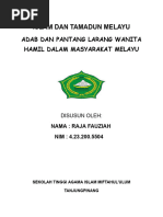 Tradisi Kelahiran Adat Melayu Riau | PDF