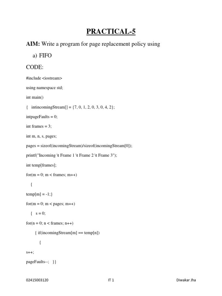 Practical5-7 Os | PDF | Models Of Computation | Computer Engineering