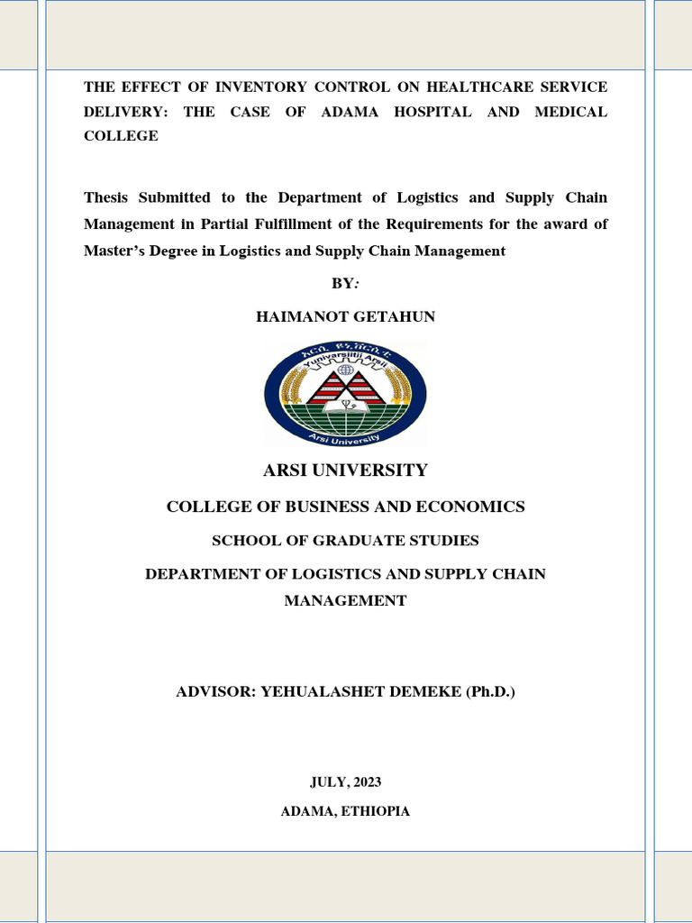 Haimanot Final | PDF | Lean Manufacturing | Health Care