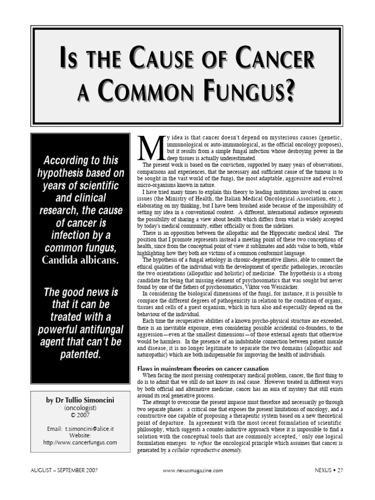 Cancer Fungus | PDF | Fungus | Organisms