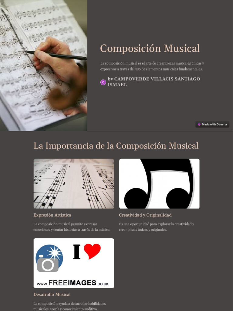 Tipos y Elementos de Composición Musical | PDF | Ritmo | Melodía