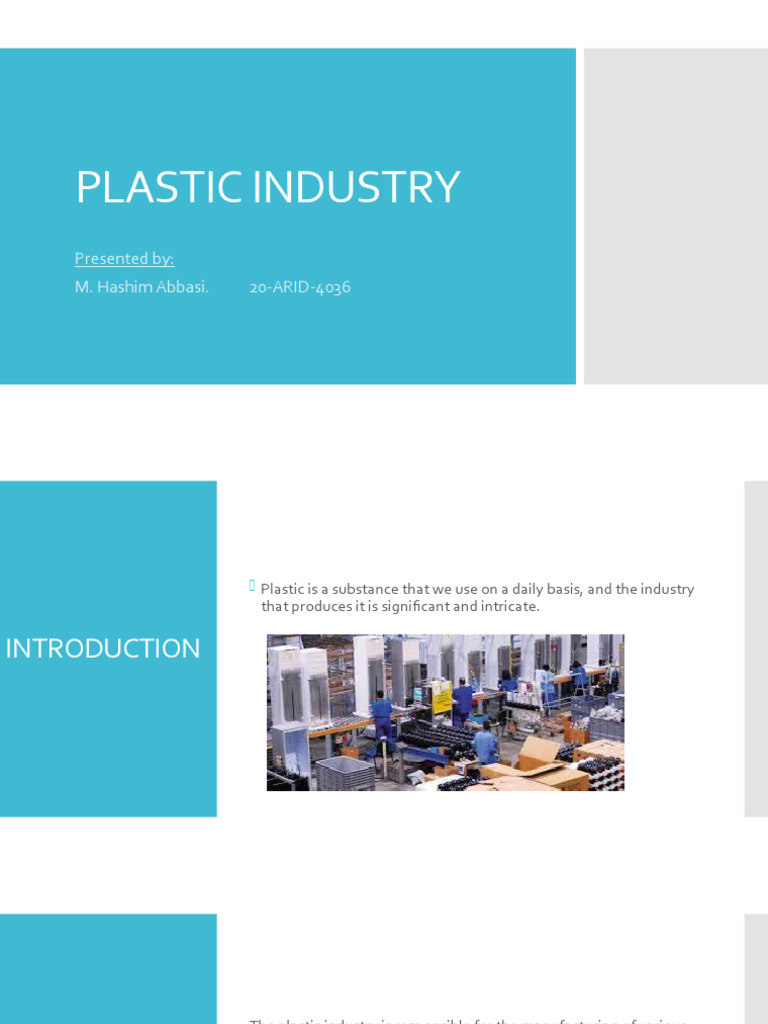 Plastic Industry Presentation POM | PDF | Polyethylene | Plastic