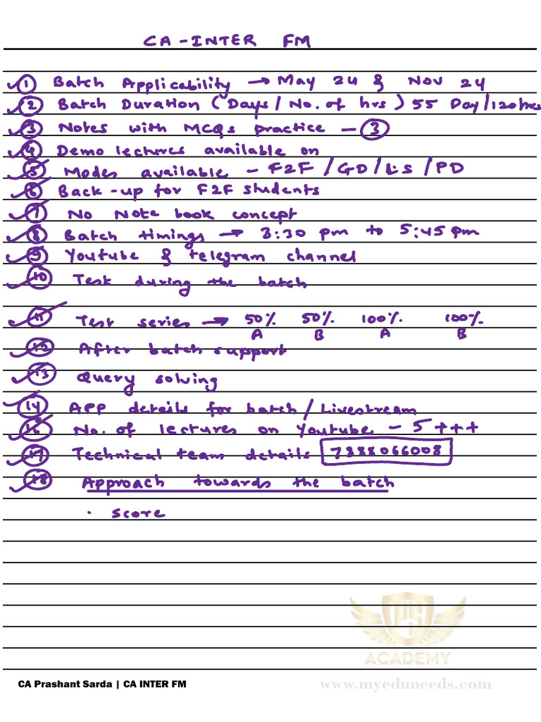 FM Handwritten PS Notes 2 | PDF