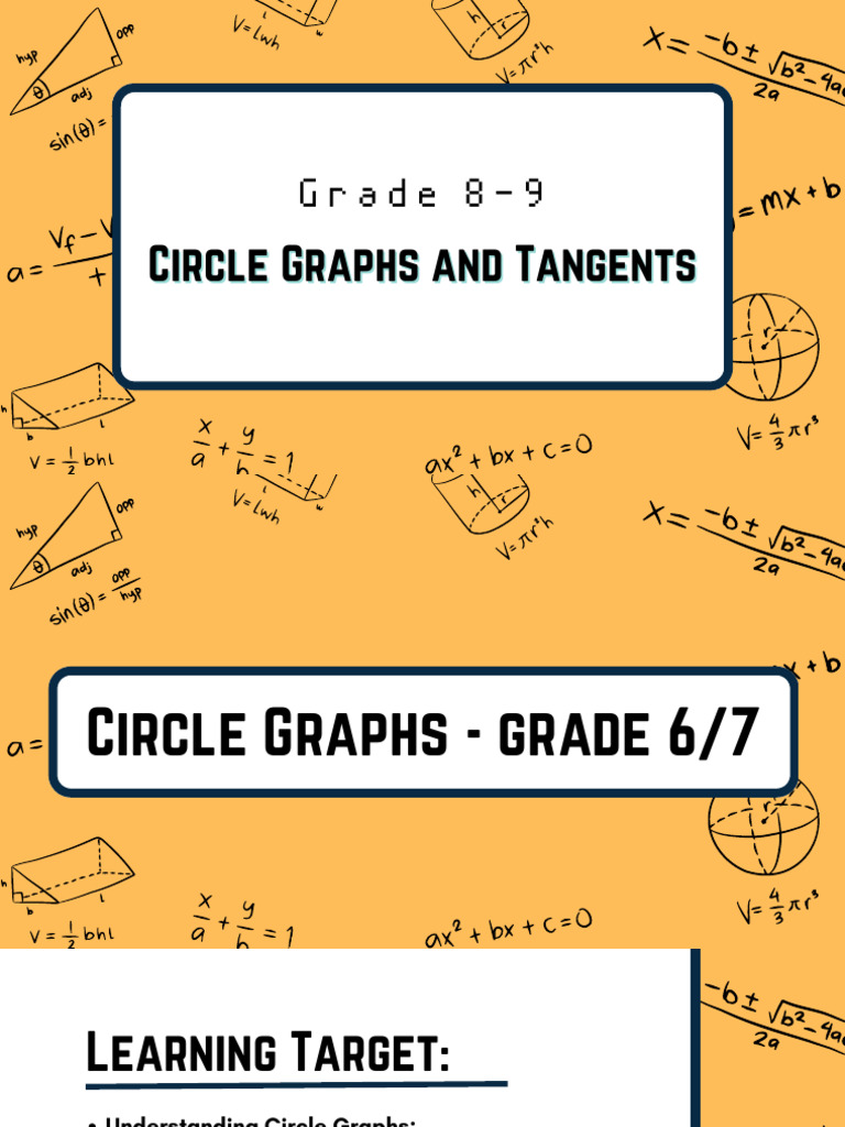 Circle Graphs and Tangents | PDF | Circle | Tangent