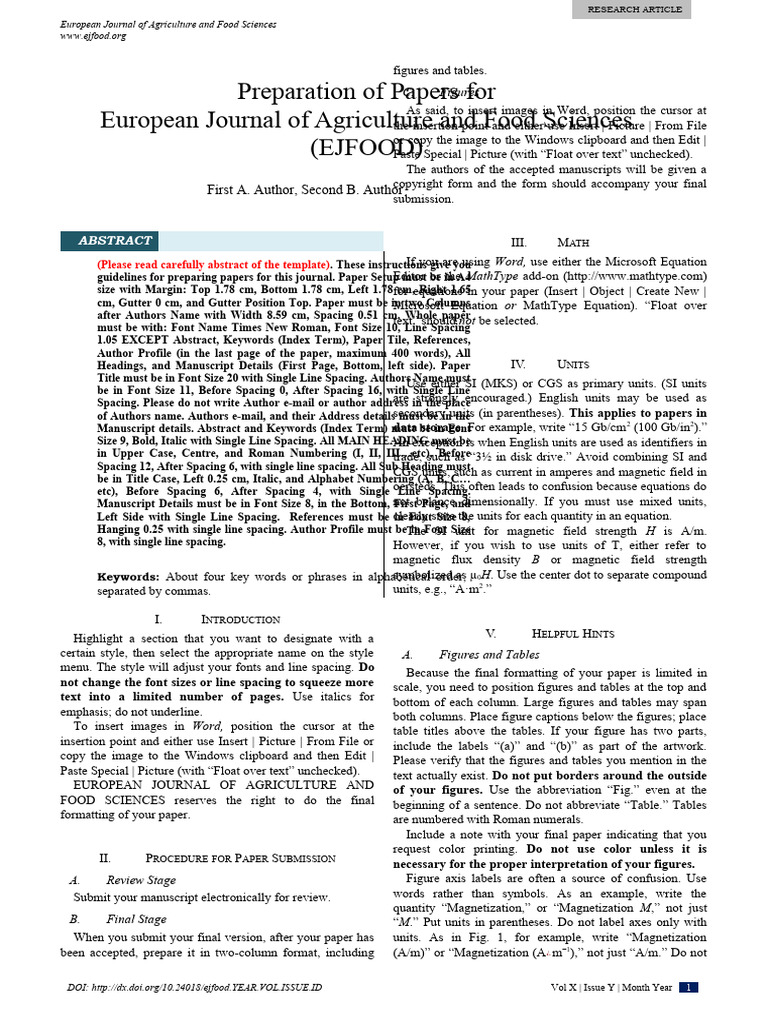 EJFOOD Template | PDF | Bracket | Note (Typography)