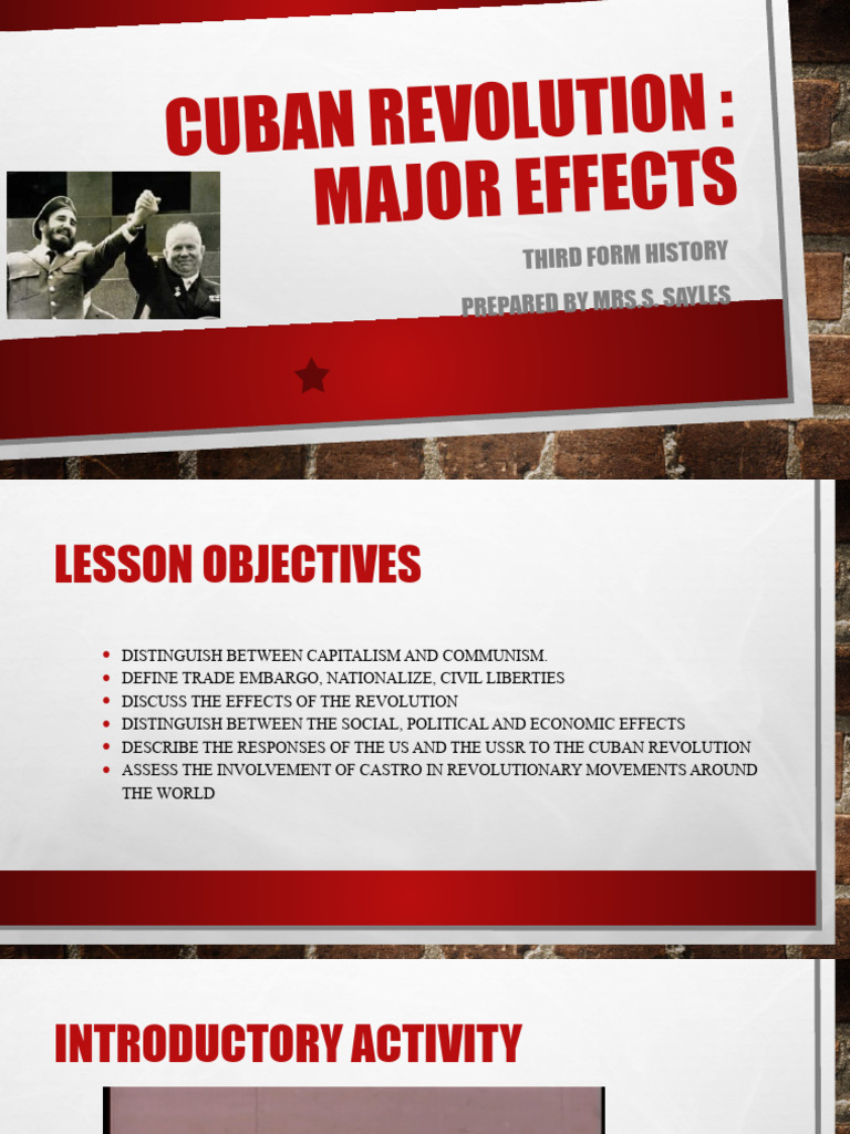 Cuban Revolution Effects | PDF | Fidel Castro | Cuba