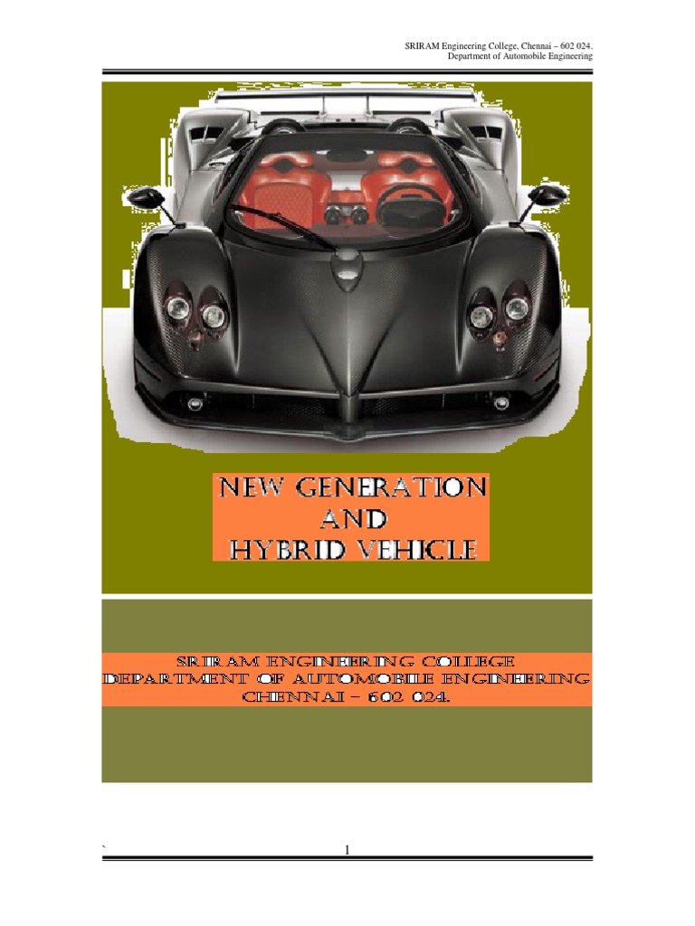 NGHV Notes | PDF | Electric Vehicle | Fuel Cell