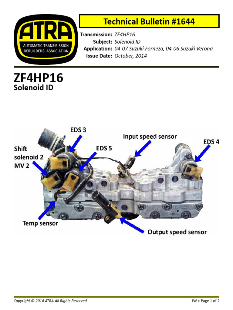 4HP16 Solenoid Id | PDF