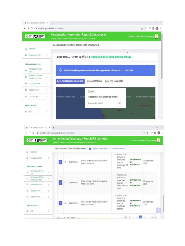 Bukti Pelaporan Aplikasi Siptm | PDF