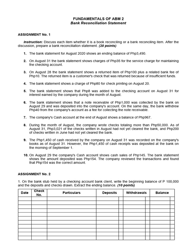 Assignment | PDF | Cheque | Banks