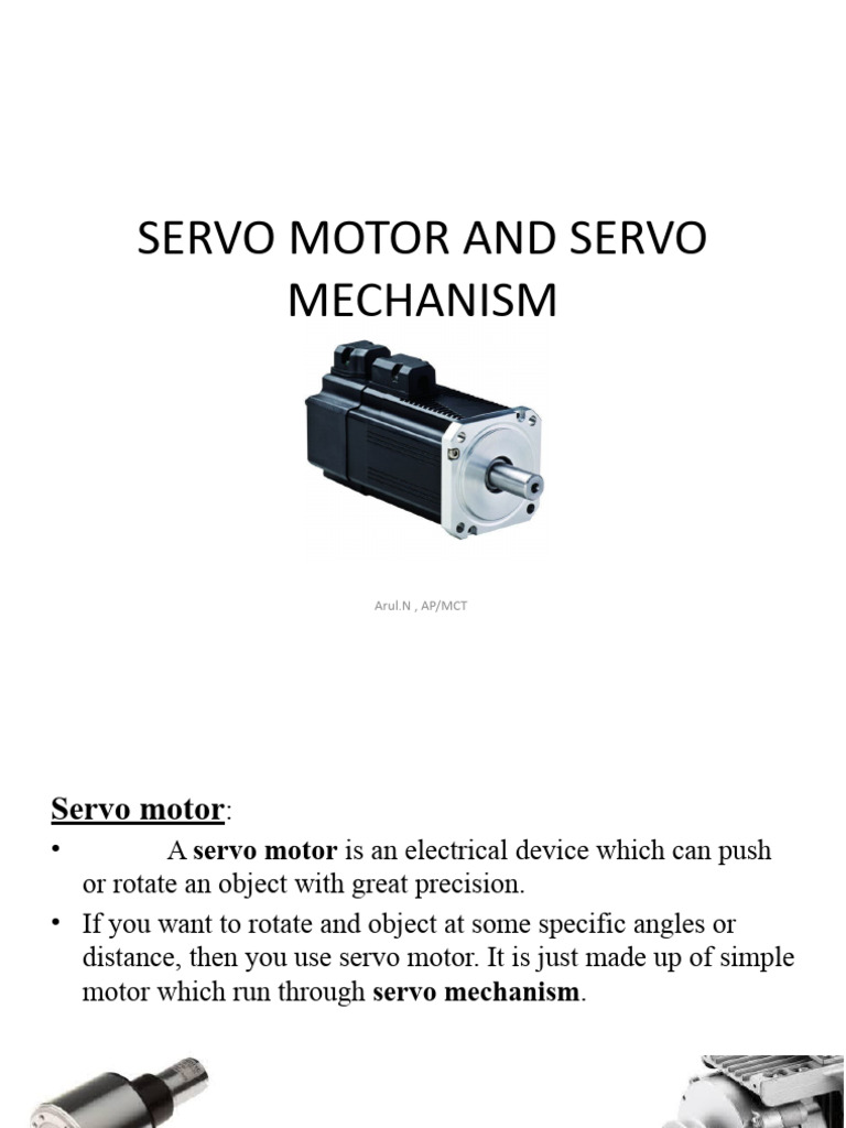 Servo Motor and Servo Mechanism | PDF | Servomechanism | Electric Motor