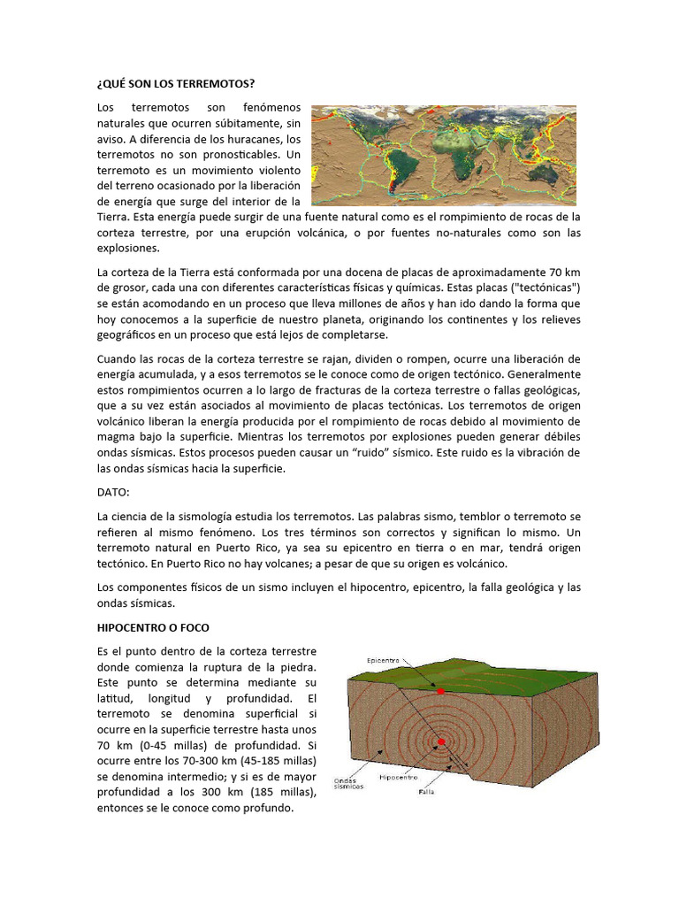 Qué Son Los Terremotos | PDF | Temblores | Falla (geología)