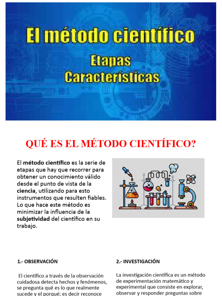 Presentación 4 | PDF | Hipótesis | Método científico