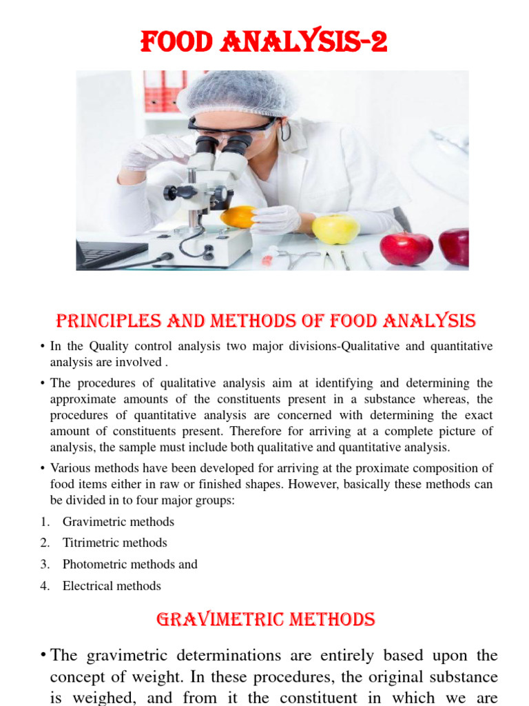 Food Analysis-2 | PDF | Titration | Chemistry