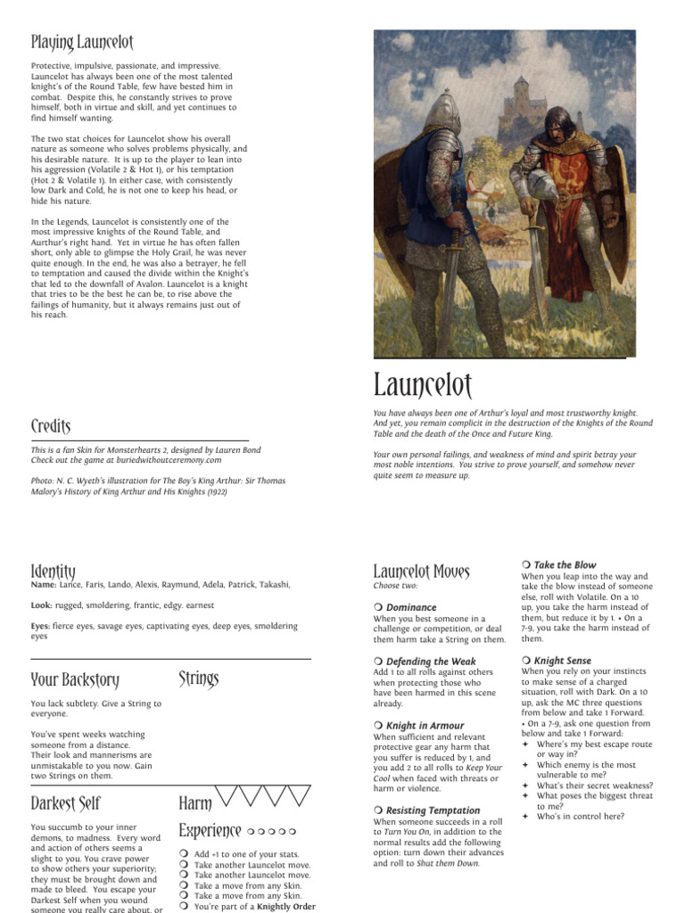 Launcelot Skin | PDF | Lancelot | Knight