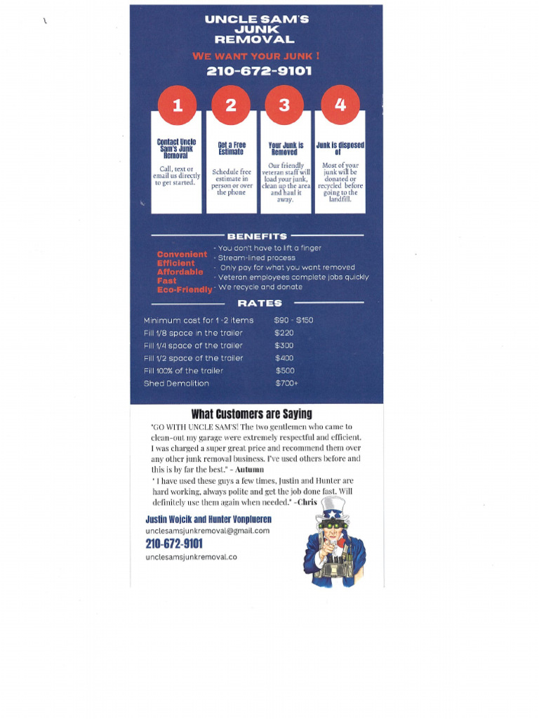Uncle Sam Junk Removal | PDF
