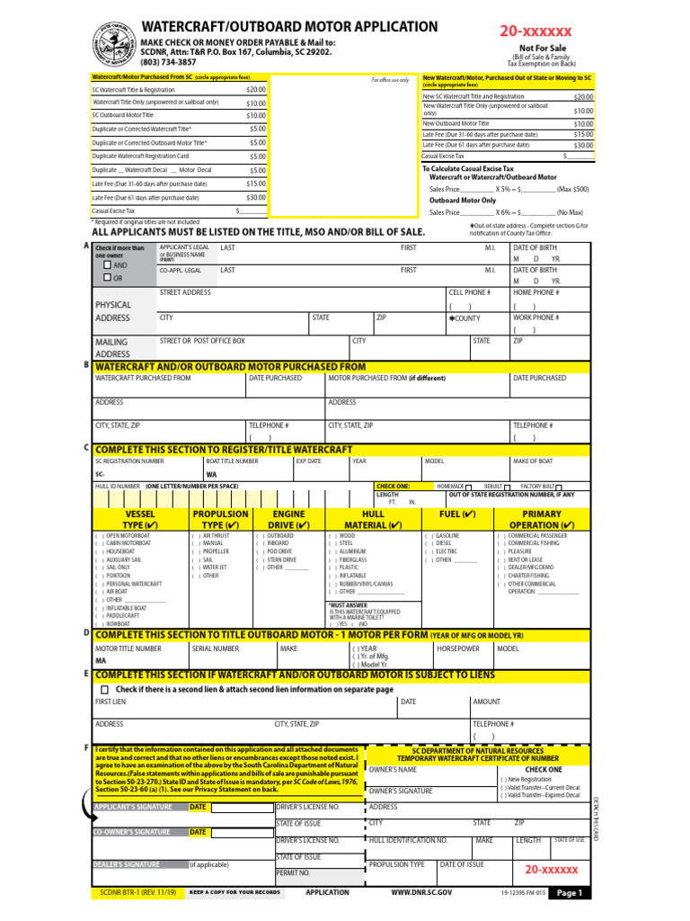 Watercraft Outboard Motor Application | PDF | Marine Propulsion | Taxes