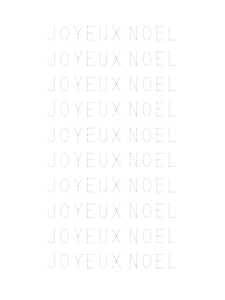 Ecriture Joyeux Noel | PDF