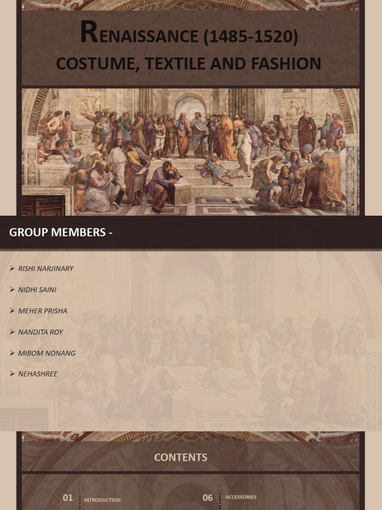 Renaissance Fashion: 1485-1520 Overview | PDF | Fashion | Clothing