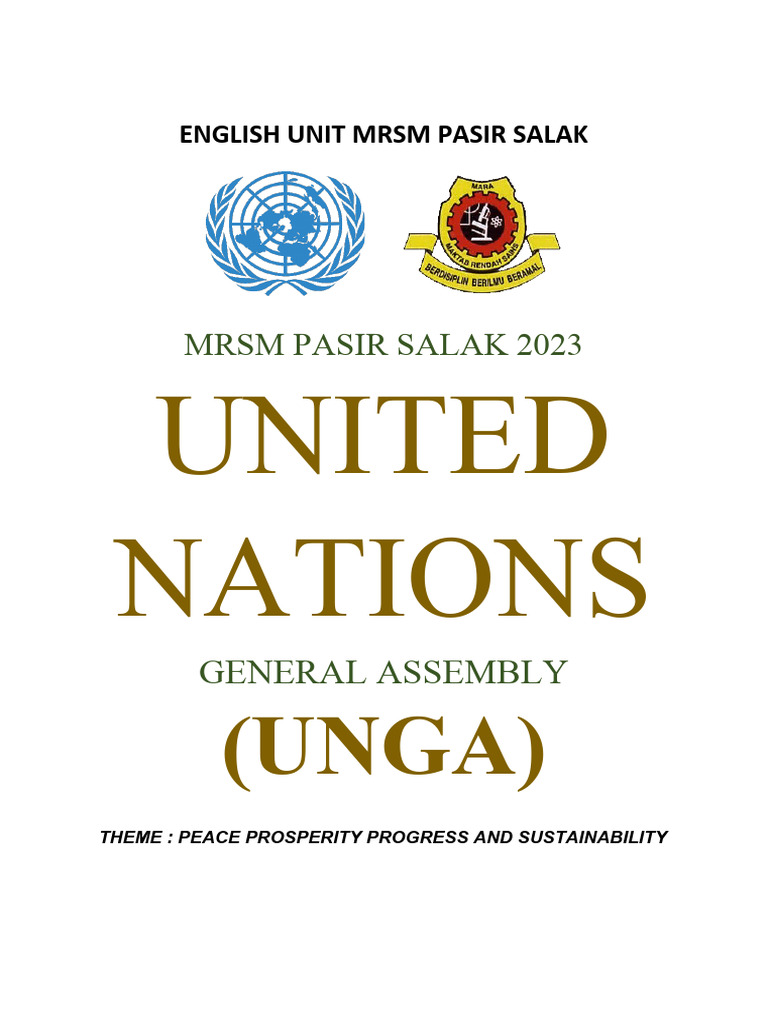 Unga MRSM Pasir Salak 2023 | PDF | United Nations General Assembly