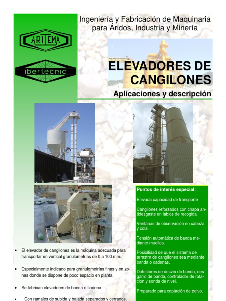 Catalogo Elevadores de Cangilones | PDF