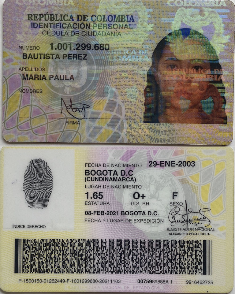 Cedula en Ambos Lados | PDF