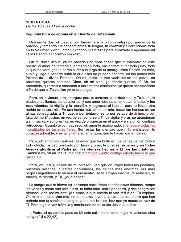 6 Sexta Hora | PDF | Amor | Pecado