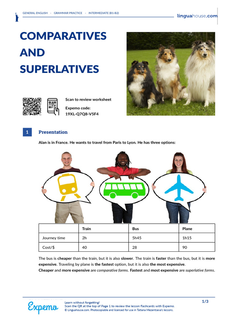 Comparatives and Superlatives American English Student | PDF | Linguistics