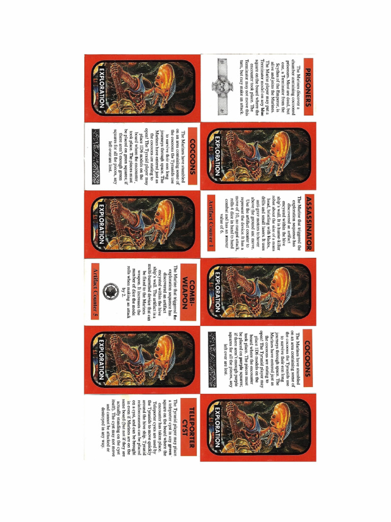 Tyranid Attack Cards | PDF