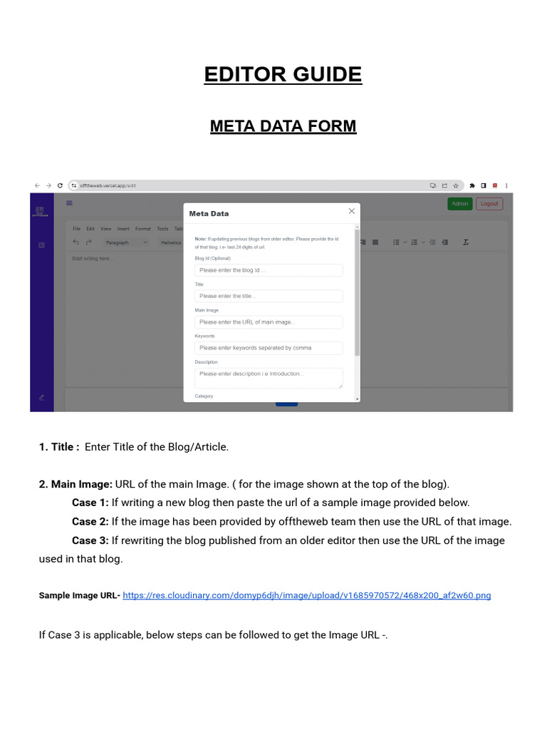 Editor Guide | PDF | Search Engine Optimization | Software Engineering