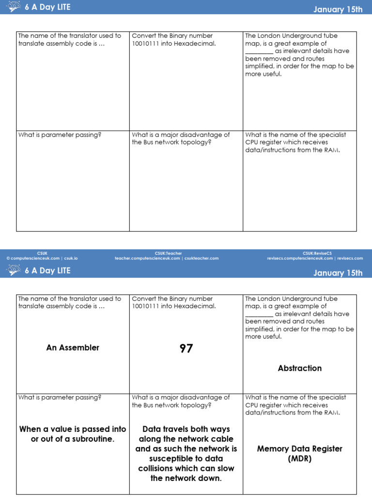 Csuk:Teacher Csuk Csuk:Revisecs | PDF | Assembly Language | Central Processing Unit