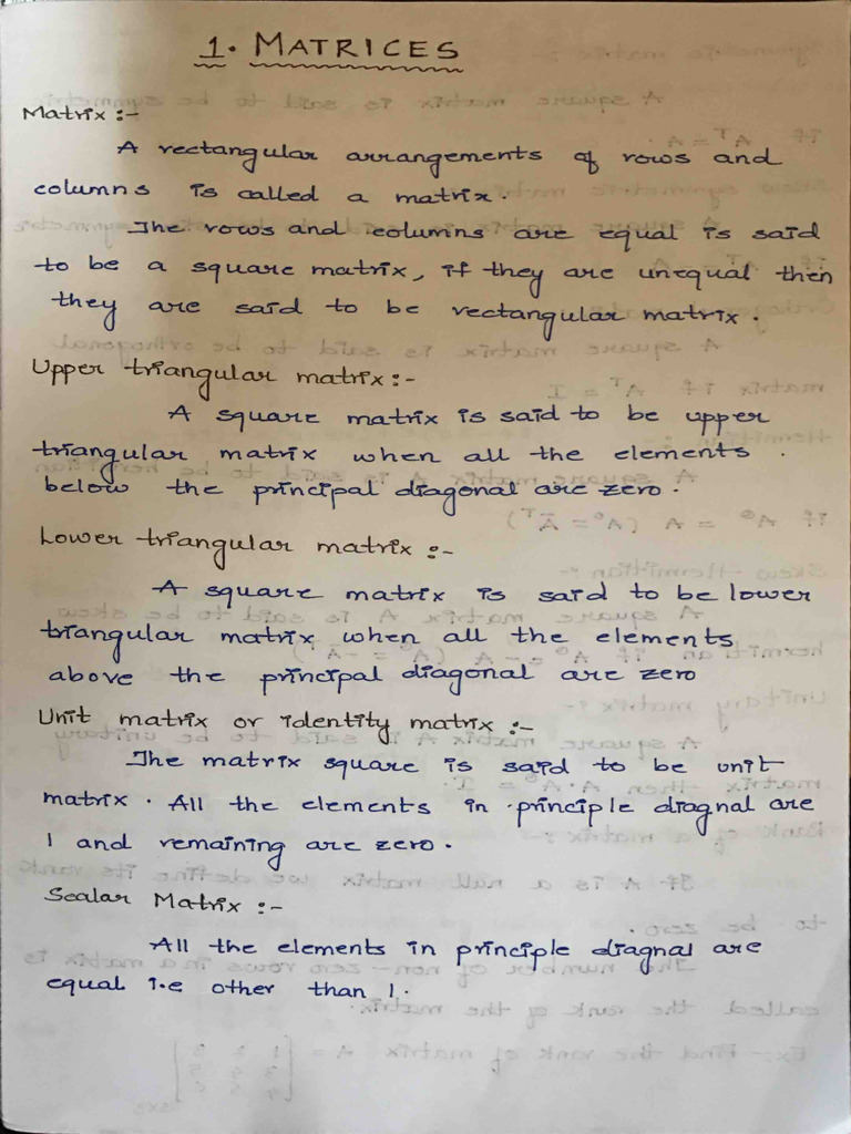 Maths-M2 - MODULE-1 | PDF