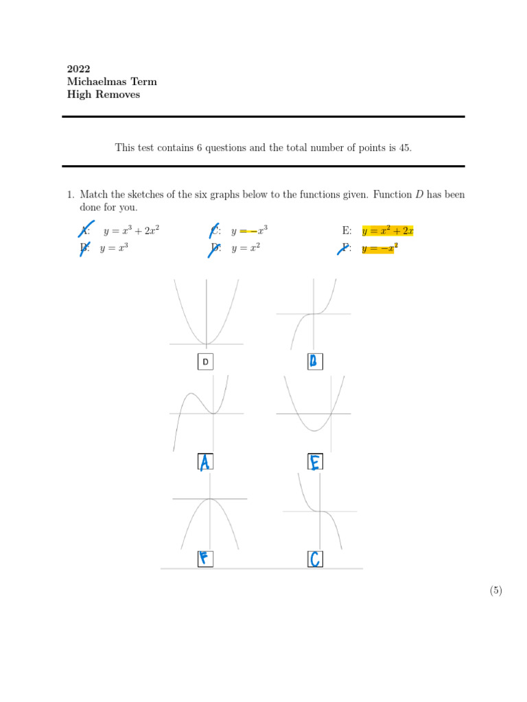 High Remove MT Test Completed | PDF | Equations | Mathematics