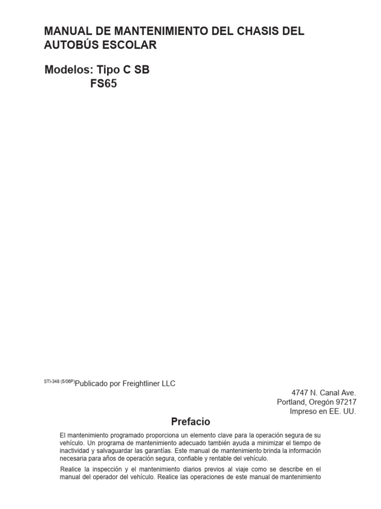 Copia Traducida de School Bus Chassis Maintenance Manual | PDF | Eje ...