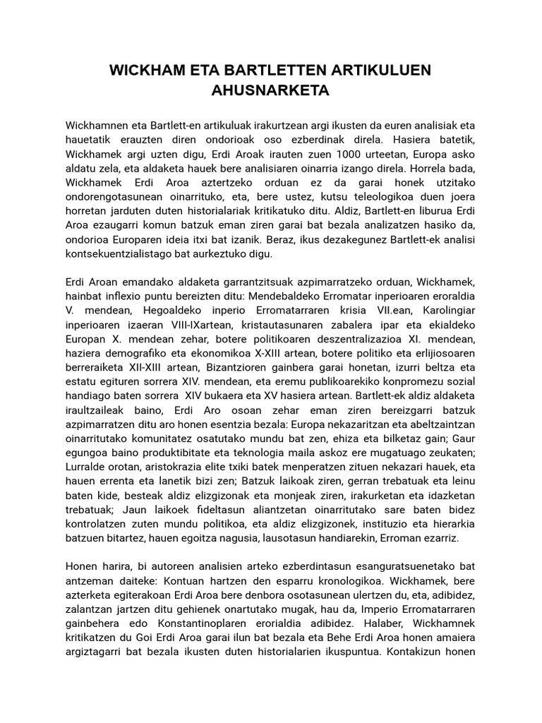 Entsegua - Bi Artikulu Akadem Ikoren Inguruko Hausnarketa | PDF