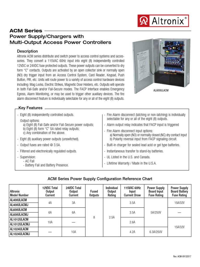 Especificaciones Técnicas AL600ULACM | PDF | Power Supply | Switch