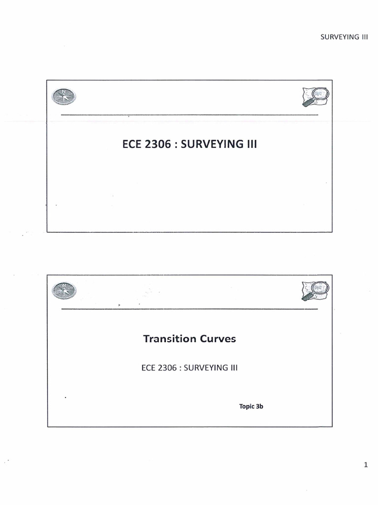 ECE 2306 NOTES III CURVES - TRANSITION - 24052022b | PDF