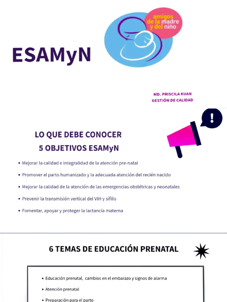 Esamyn Personal en Contacto | Descargar gratis PDF | Parto | Embarazo humano