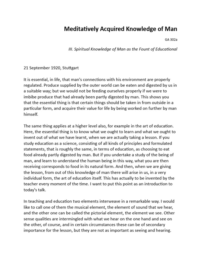 Meditatively - Acquired.Knowledge - Of.man III - Fount.of - Education ...